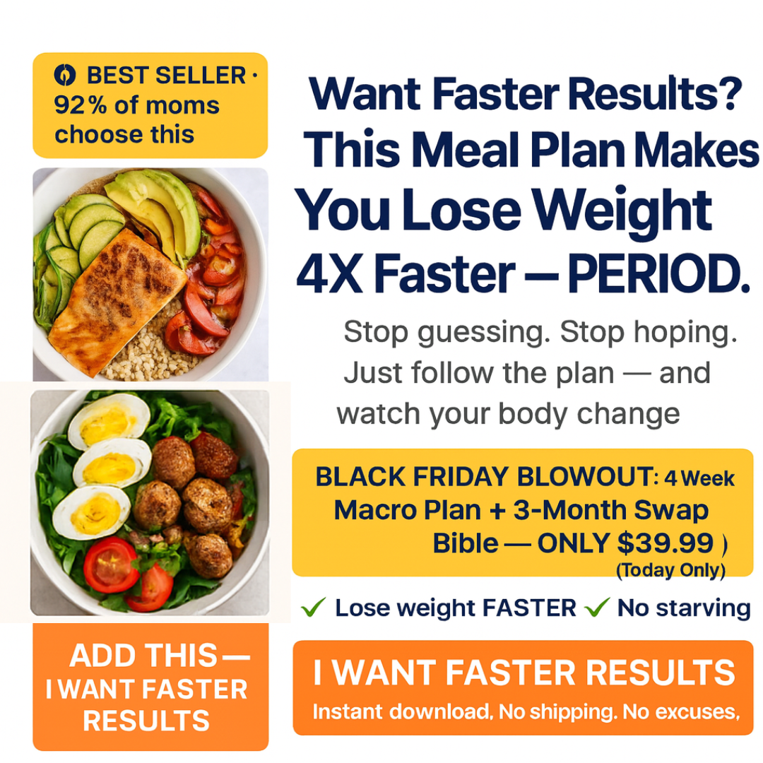 28-Day Macro Meal Plan + 3-Month Swap Bible – 28Pilates